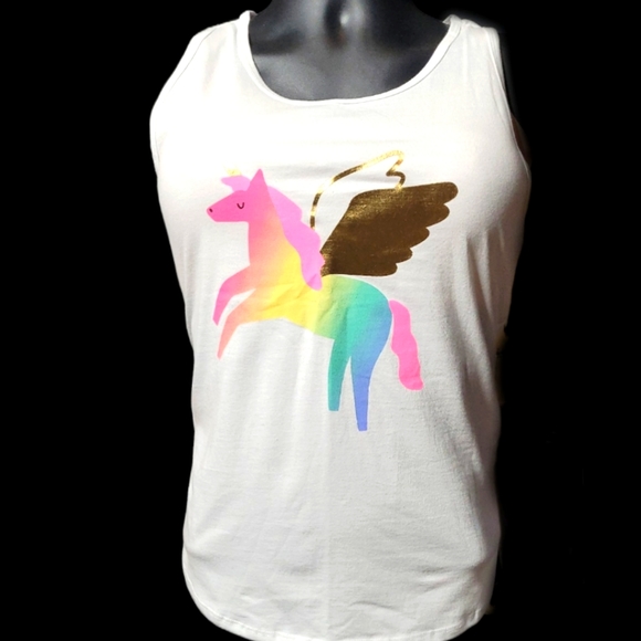 Tops | Girlswomens Unicorn Tank | Poshmark